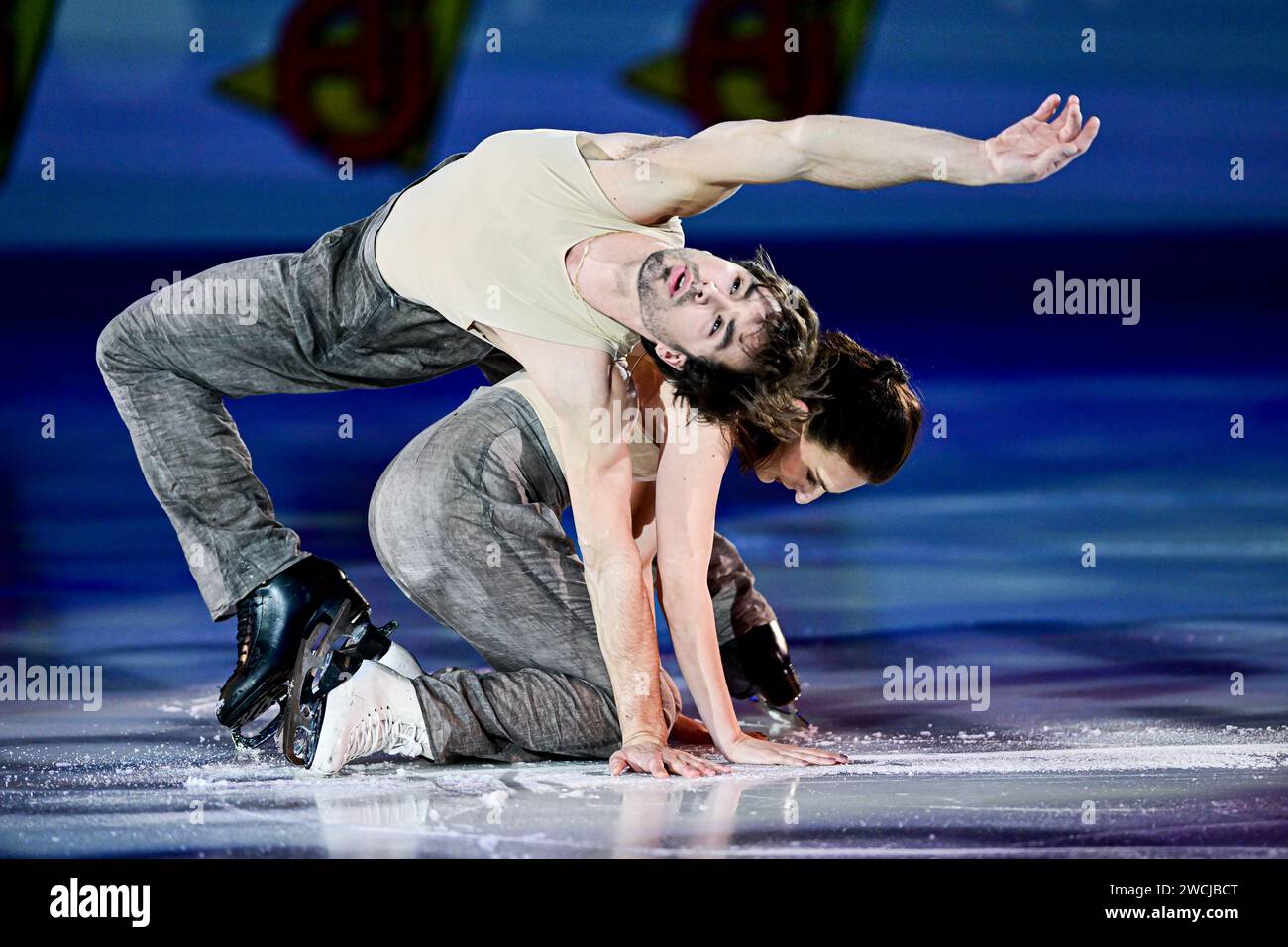 Kaunas, Lithuania. January 14, 2024, Gabriella PAPADAKIS & Guillaume ...