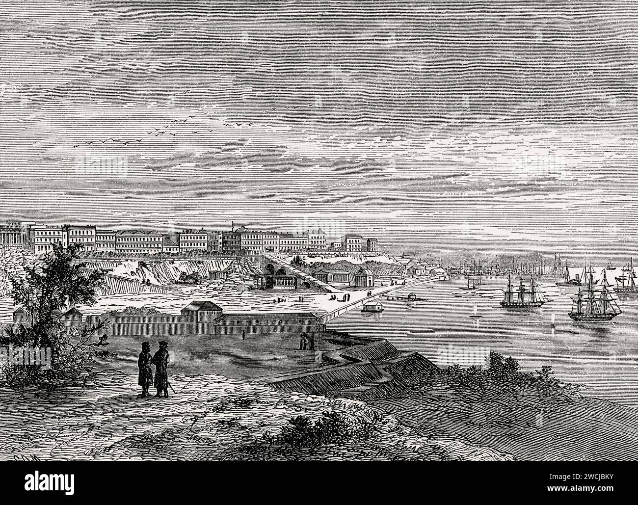 View of Odesa City, Ukraine, c. 1850 Stock Photo - Alamy