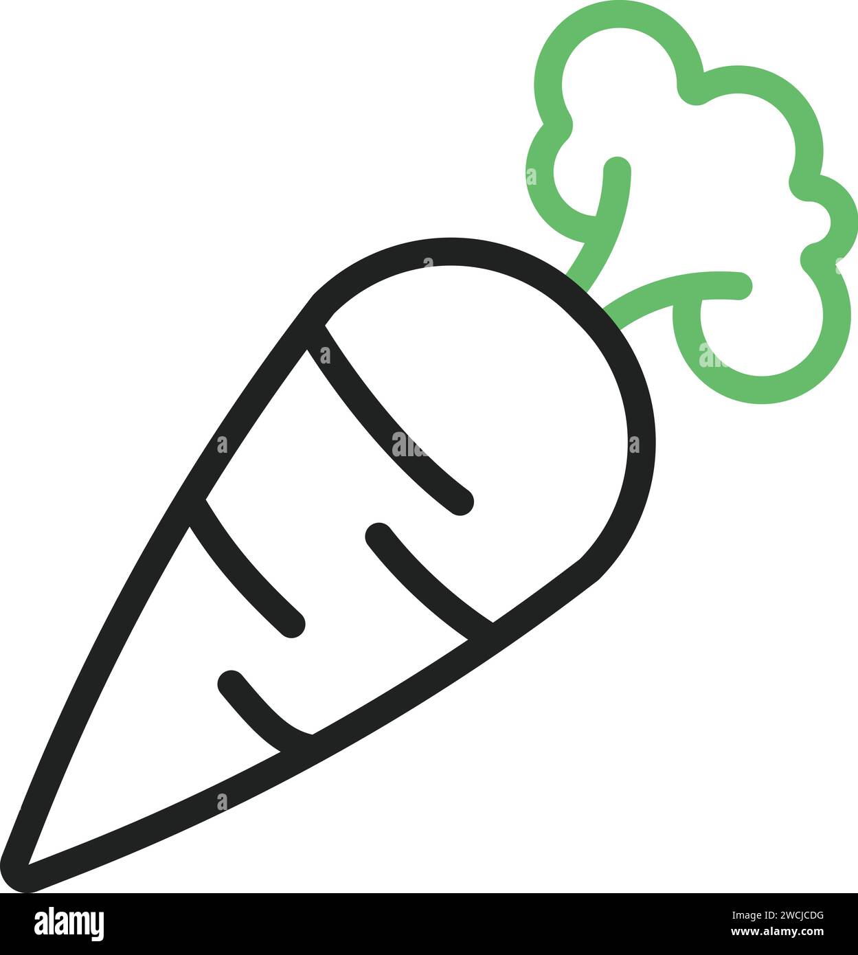 Carrot icon vector image Stock Vector Image & Art - Alamy