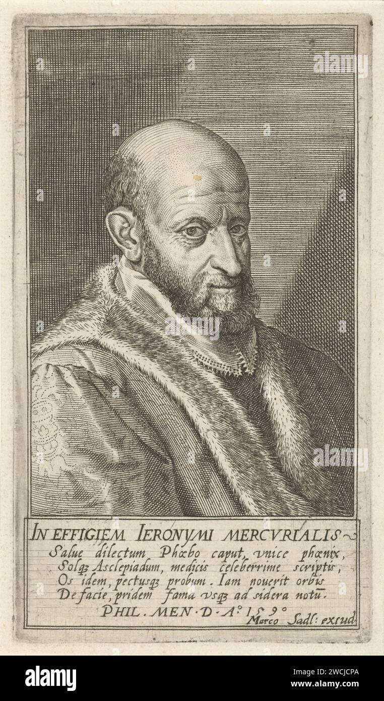 Portret Van Grolamo Mercuriale, Johann Sadeler (I) (Attributed to ...