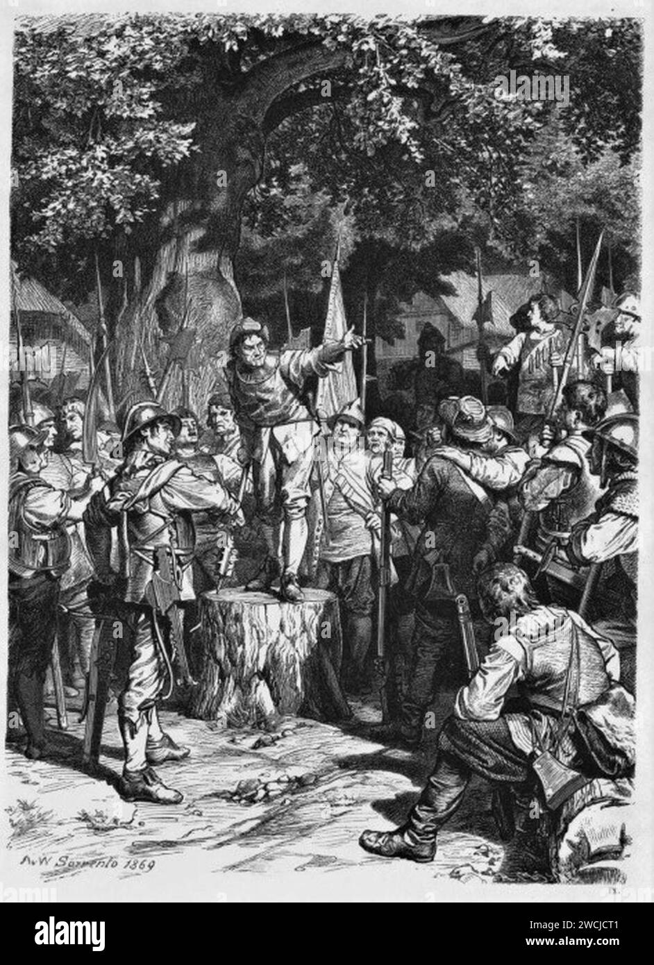 9 Anton von Werner Trompeter 1873 Stock Photo - Alamy
