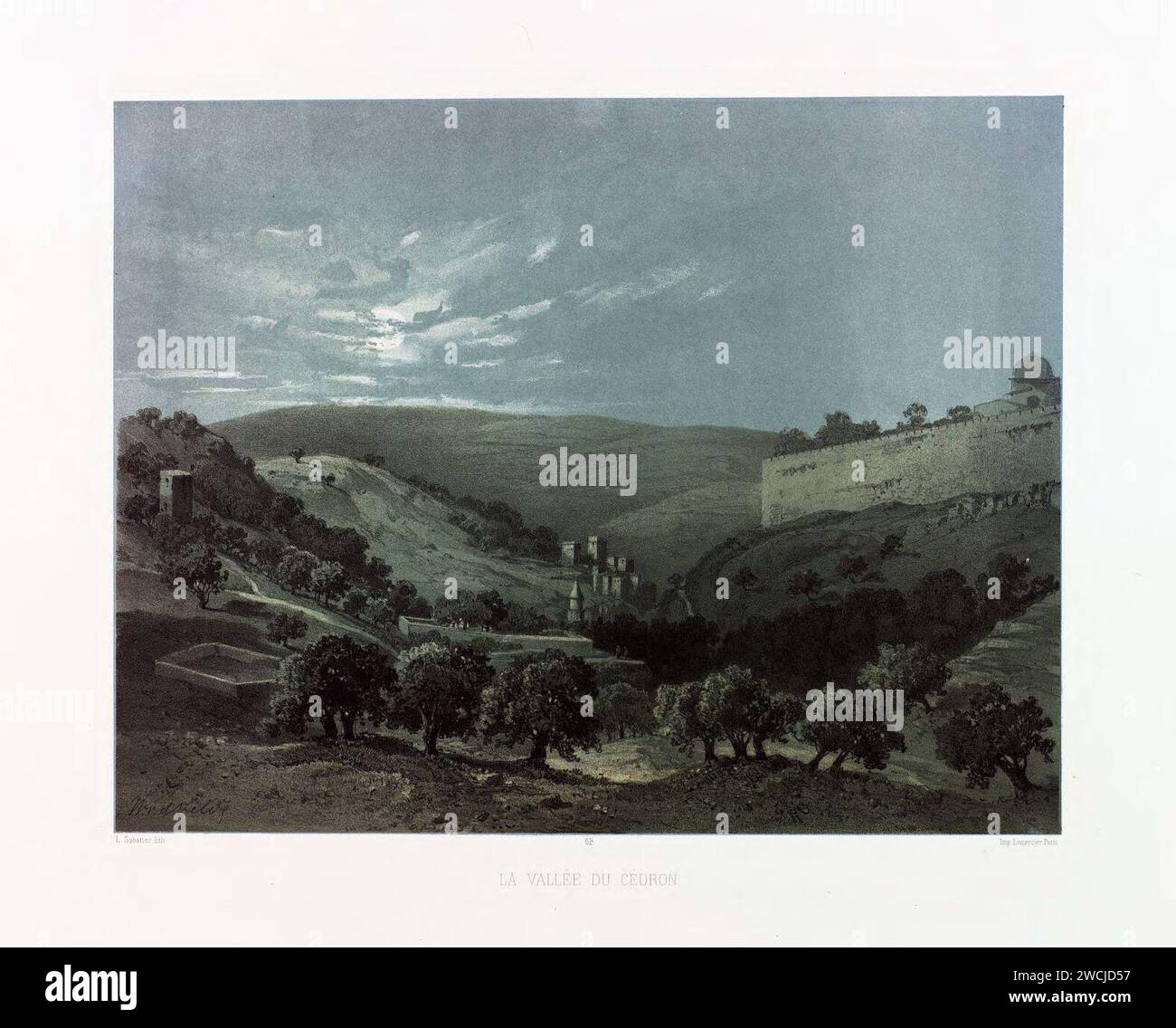 63.La vallee du Cedron Stock Photo - Alamy
