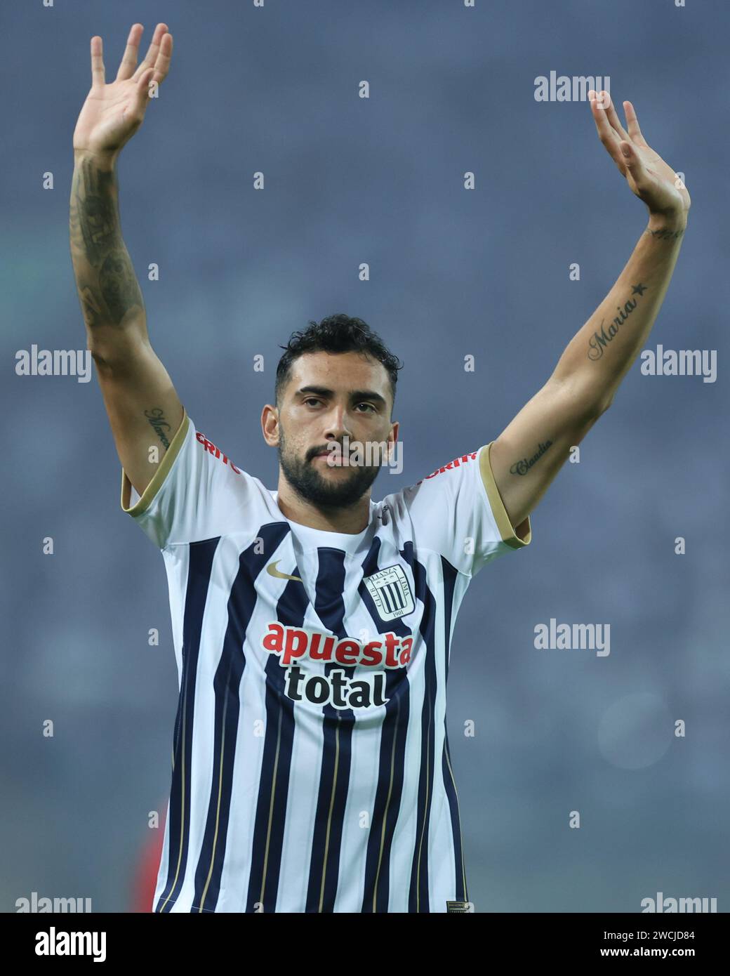 Lima, Peru. 15th Jan, 2024. Juan Freytes of Alianza Lima during the ...