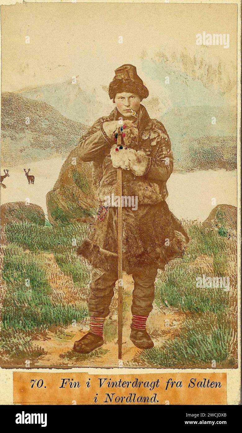 70. Mannsdrakt, samedrakt, vinter, Salten Stock Photo - Alamy