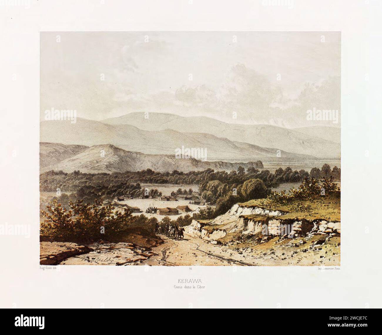 75.Kerawa, oasis dans la Ghor Stock Photo - Alamy