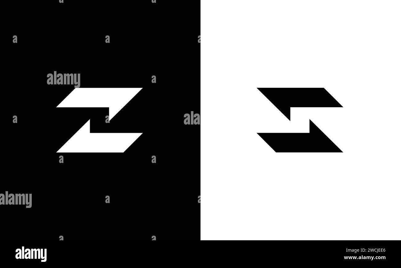 S z letter logo Black and White Stock Photos & Images - Alamy