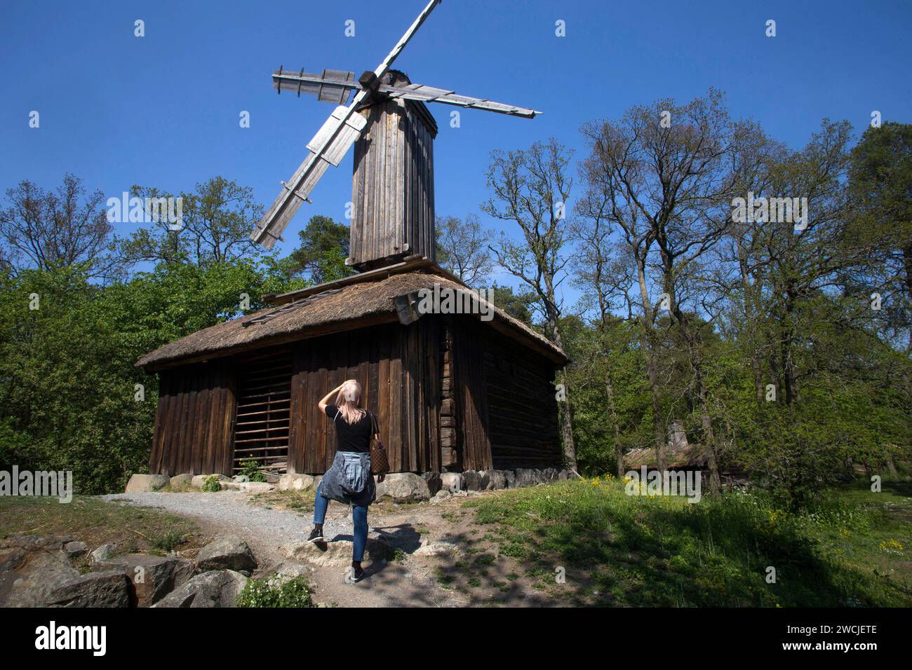 Stockholm, Skansen open air museum on Djurgarden island Stock Photo - Alamy