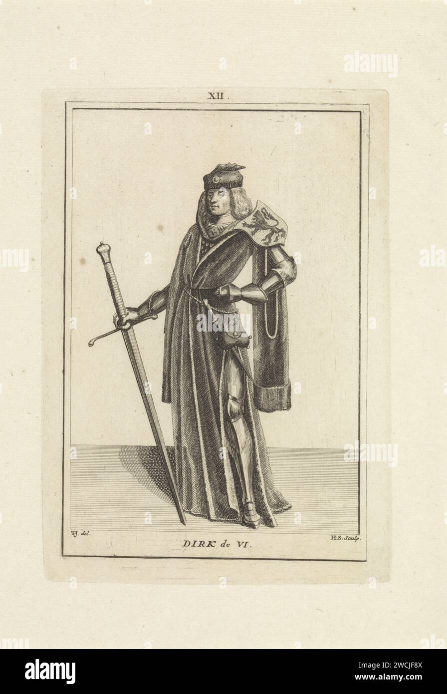 Portrated Van Dirk VI, Graaf Van Holland, Hendrik Spilman, After Tako ...