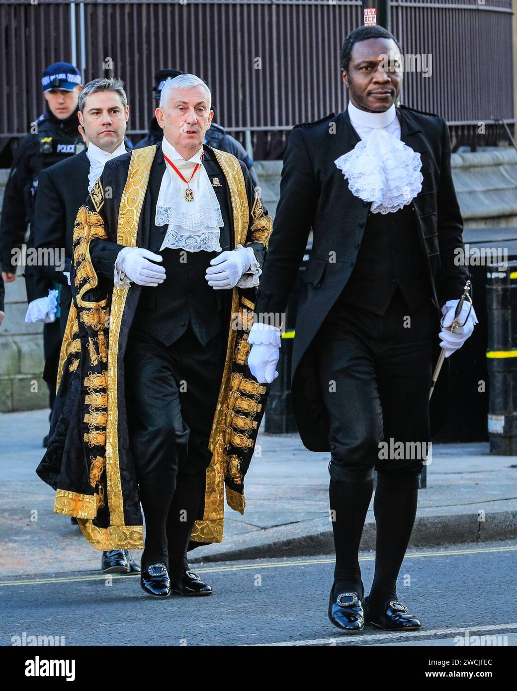 London, UK. 16th Jan, 2024. Sir Lindsay Hoyle, the current Speaker of ...