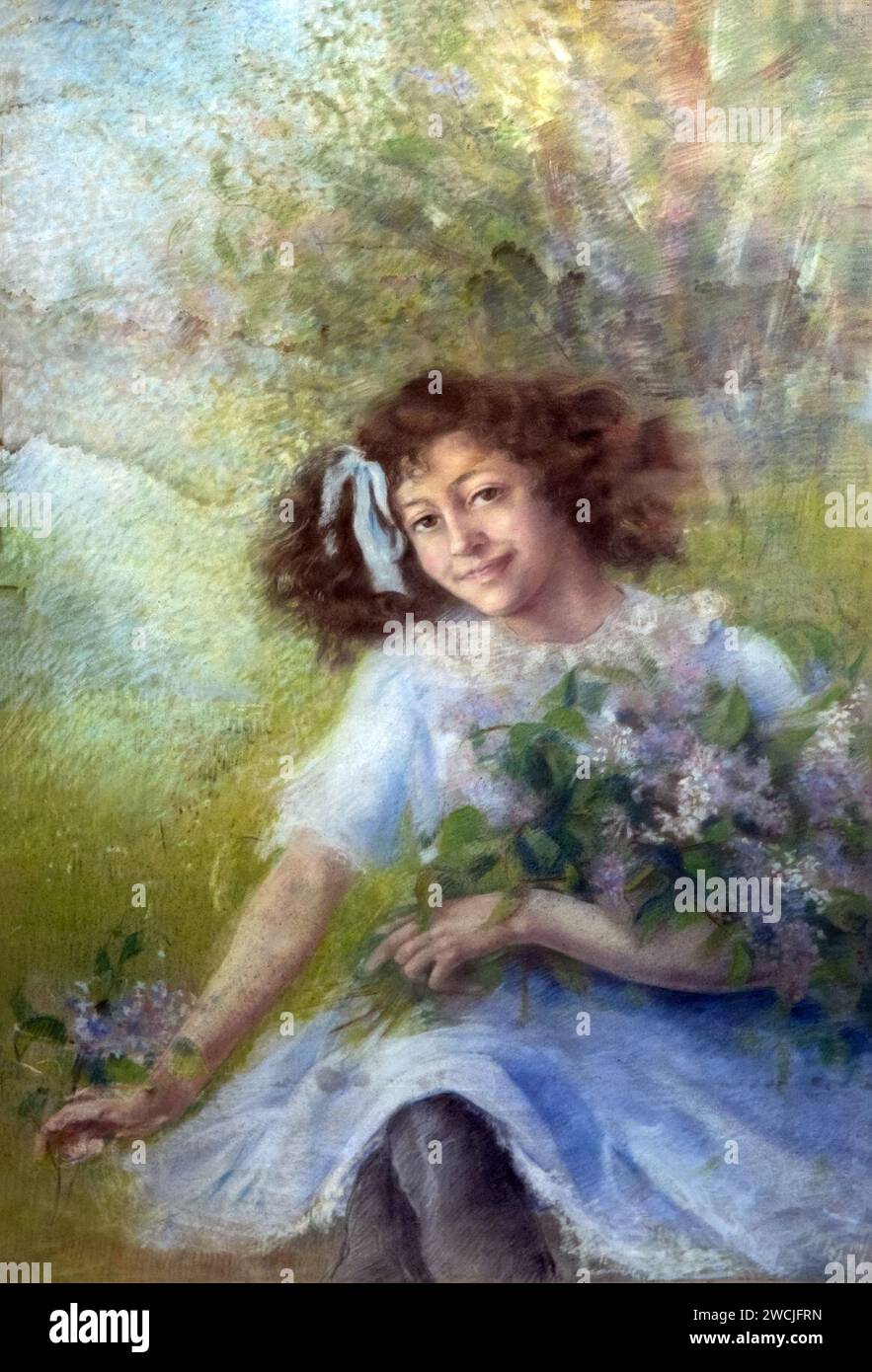 Jeune fille au bouquet hi-res stock photography and images - Alamy