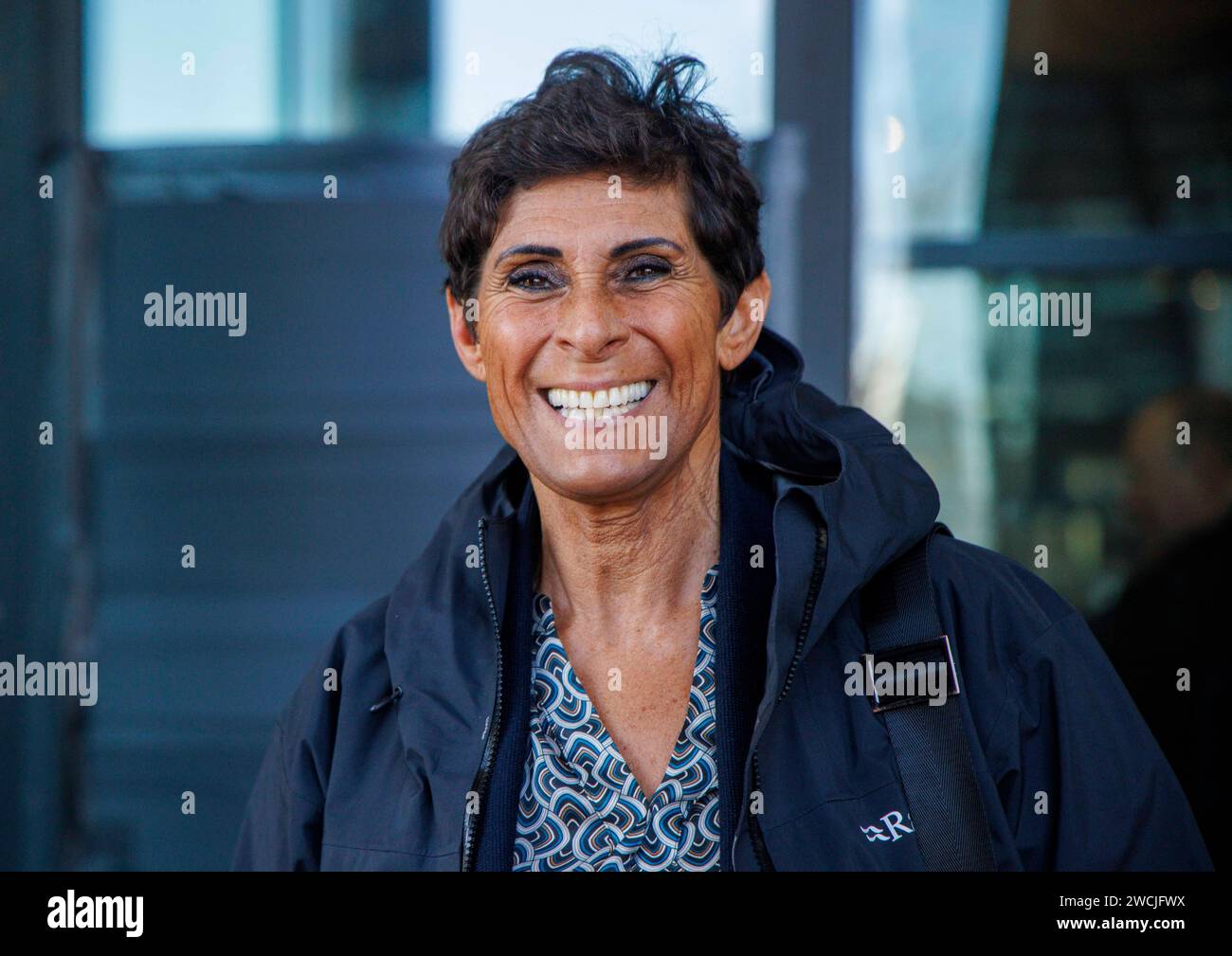 London, UK. 16th Jan, 2024. Fatima Whitbread leaves Portcullis House in ...
