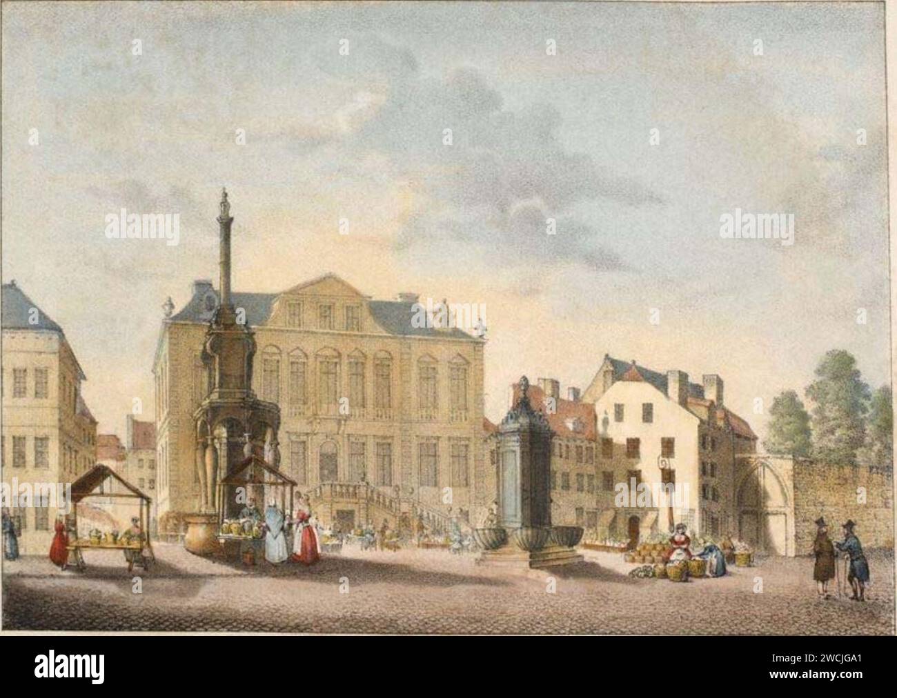 87. Hôtel de Ville et le Perron de Liège Stock Photo - Alamy