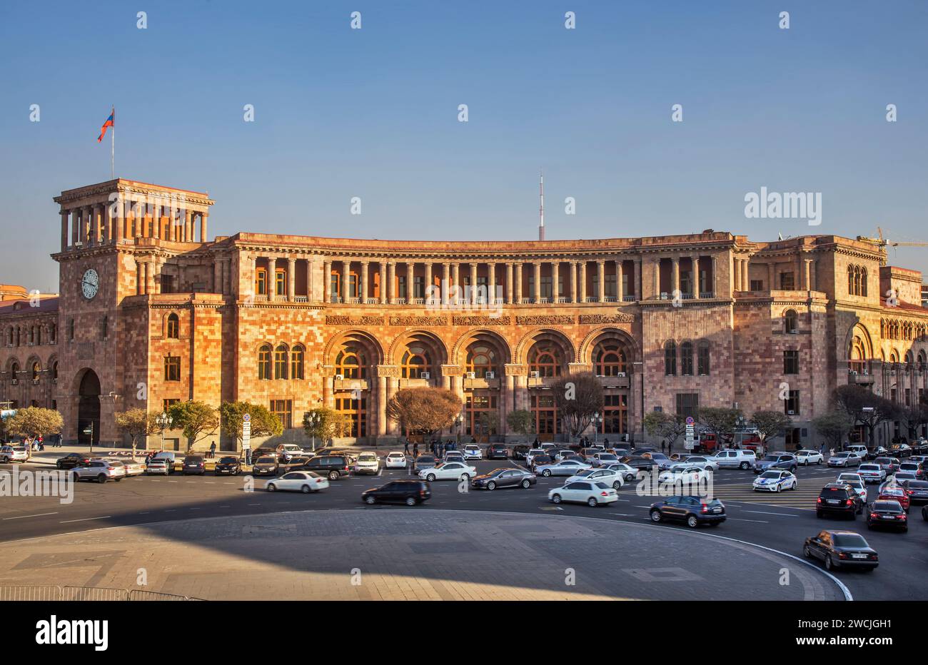 Government house at Republic square in Yerevan. Armenia Stock Photo - Alamy