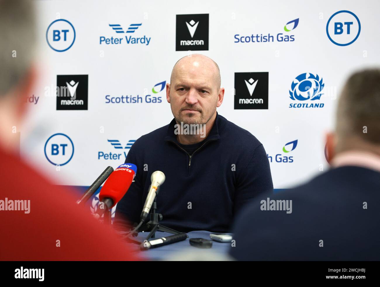 Scotland head coach Gregor Townsend during the 2024 Guinness Six ...