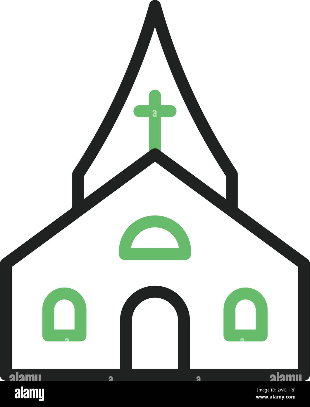 Church icon vector image Stock Vector Image & Art - Alamy