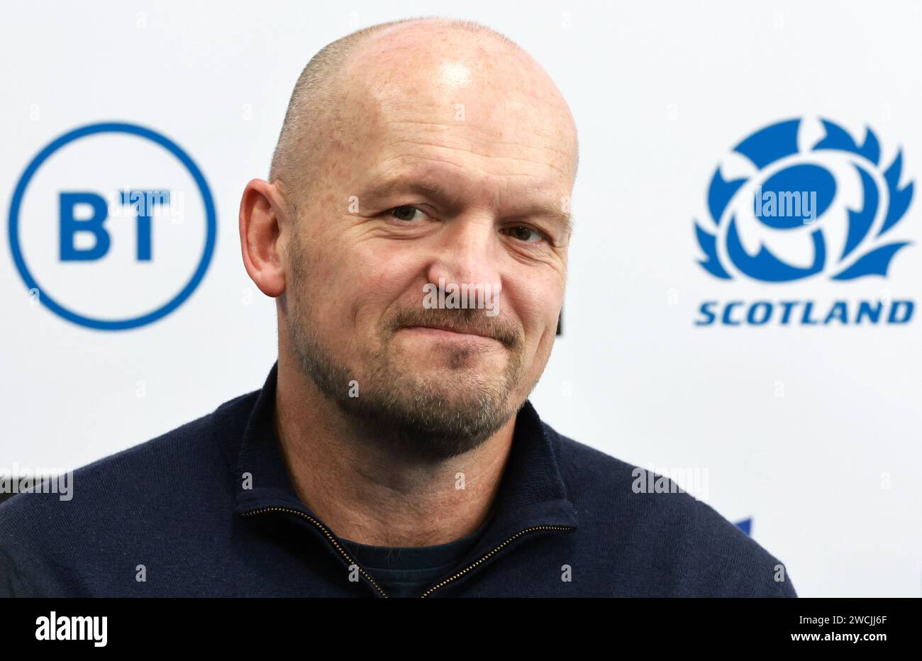 Scotland head coach Gregor Townsend during the 2024 Guinness Six ...
