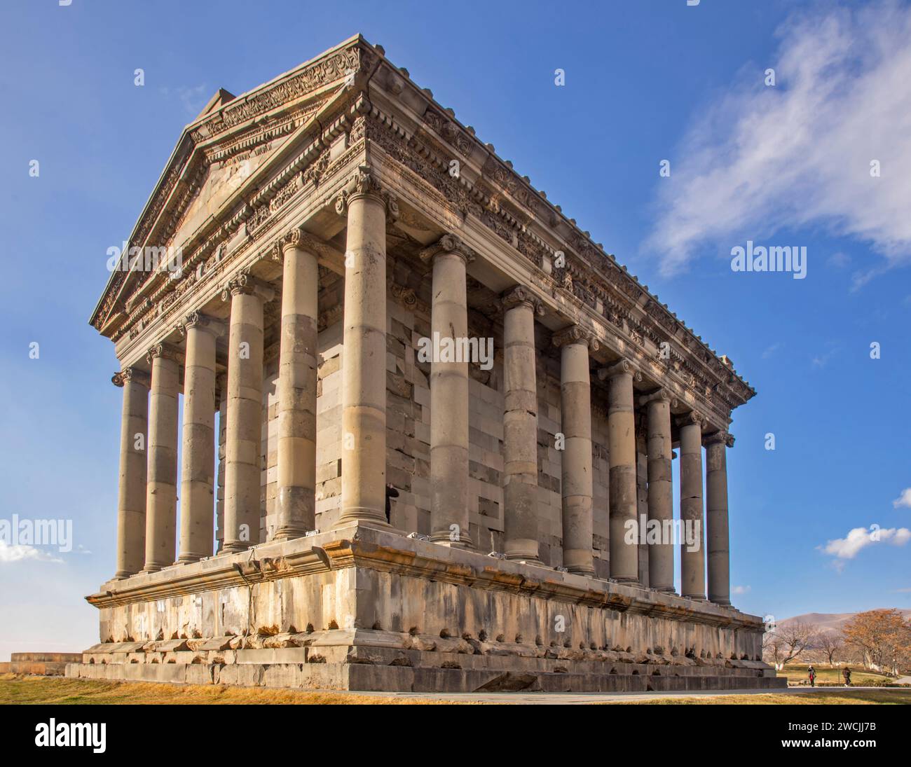 Greco-Roman temple in Garni village. Armenia Stock Photo - Alamy