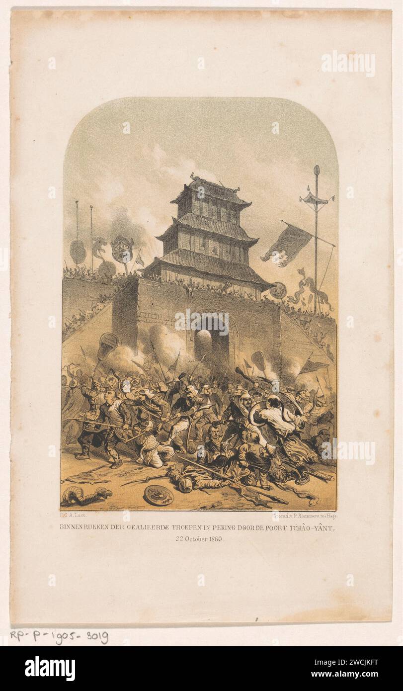French and British troops storm the old summer palace in Beijing, Carel ...