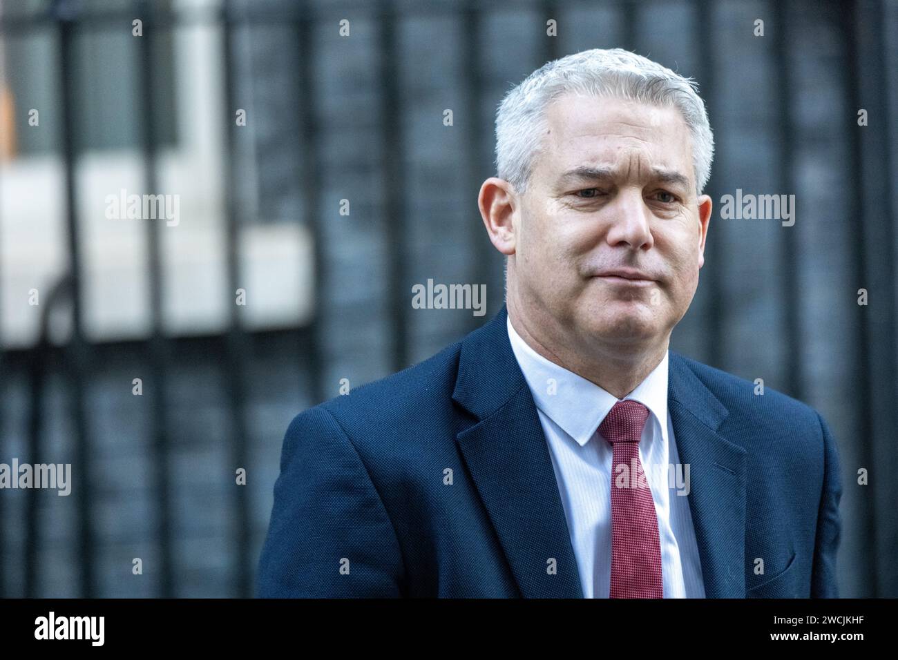 London, UK. 16th Jan, 2024. Steve Barclay, Environment Secretary, at a ...