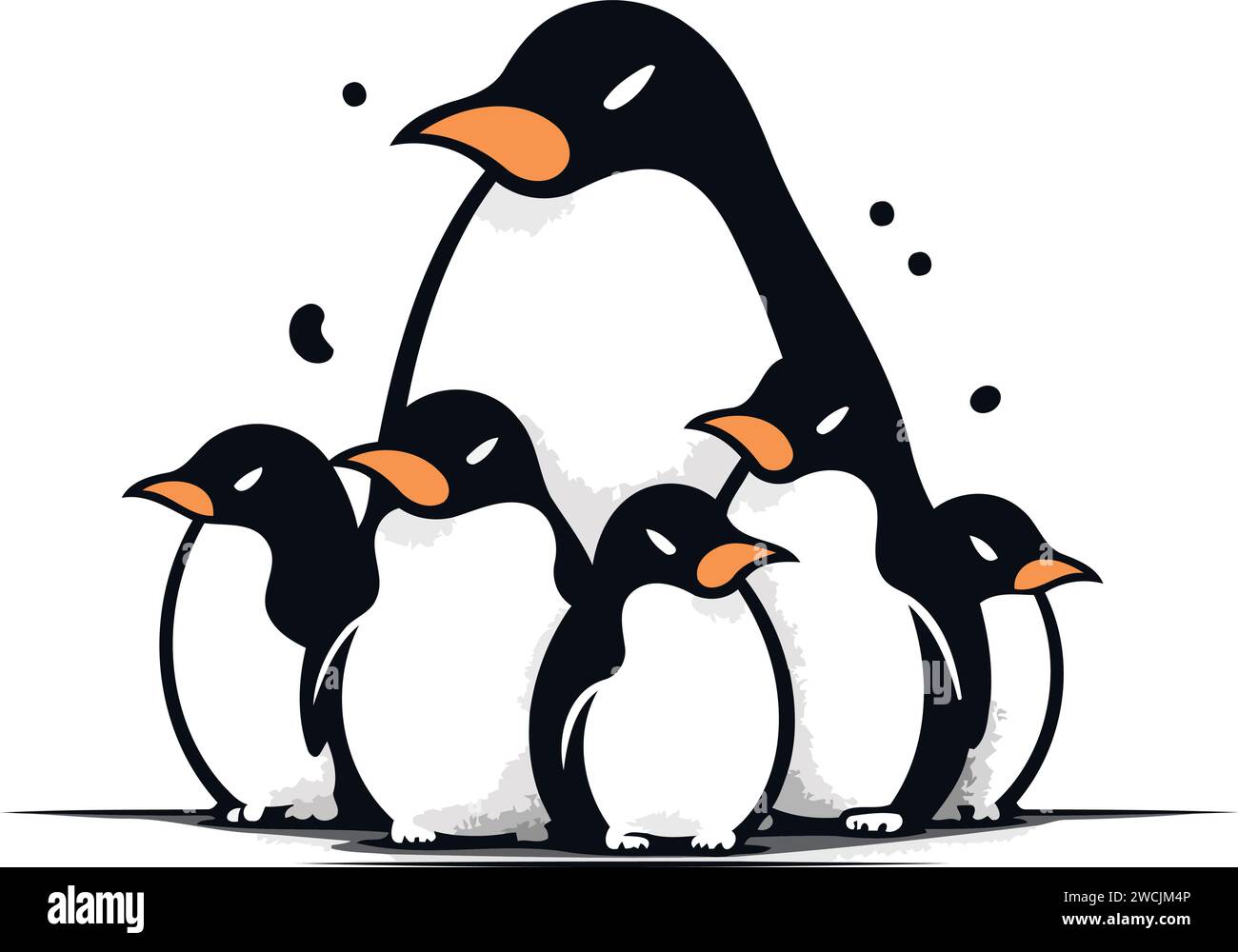 Antarctica penguins and iceberg Cut Out Stock Images & Pictures - Alamy