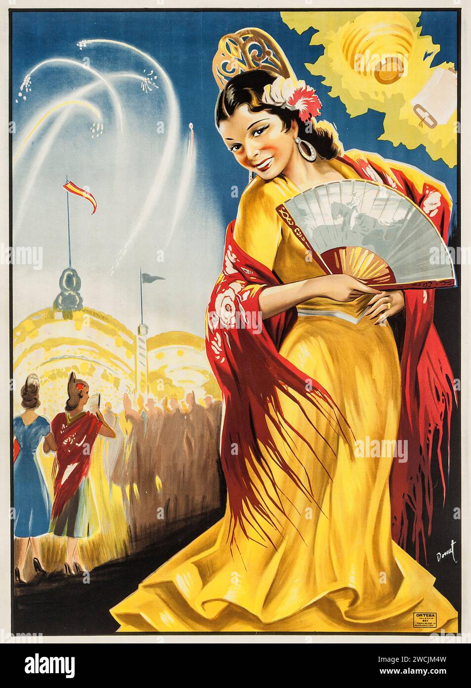 Vintage spanish woman hi-res stock photography and images - Alamy