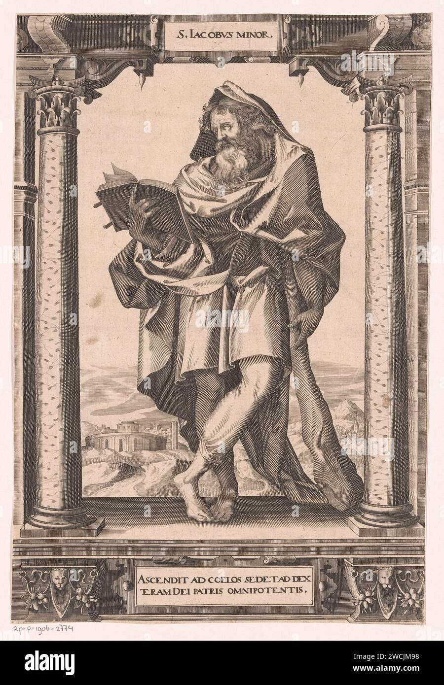 Apostle Jakobus de Minder, Dietrich Krüger, 1614 print Germany paper ...
