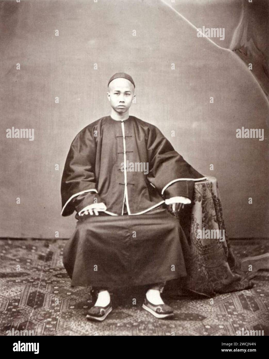 A Cantonese man dressed for Chinese New Year, Canton, 1861-1864 ...
