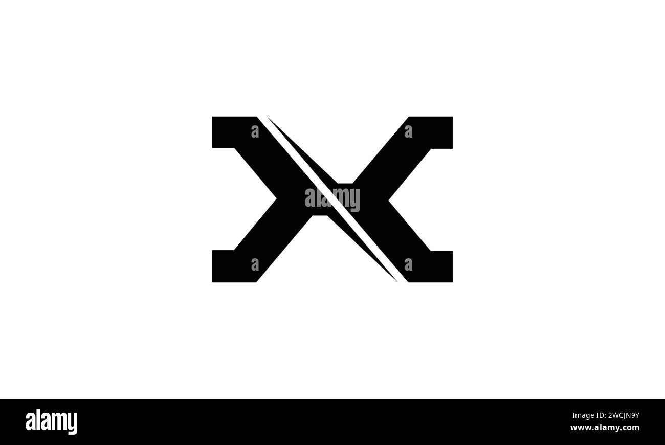 X logo Black and White Stock Photos & Images - Alamy