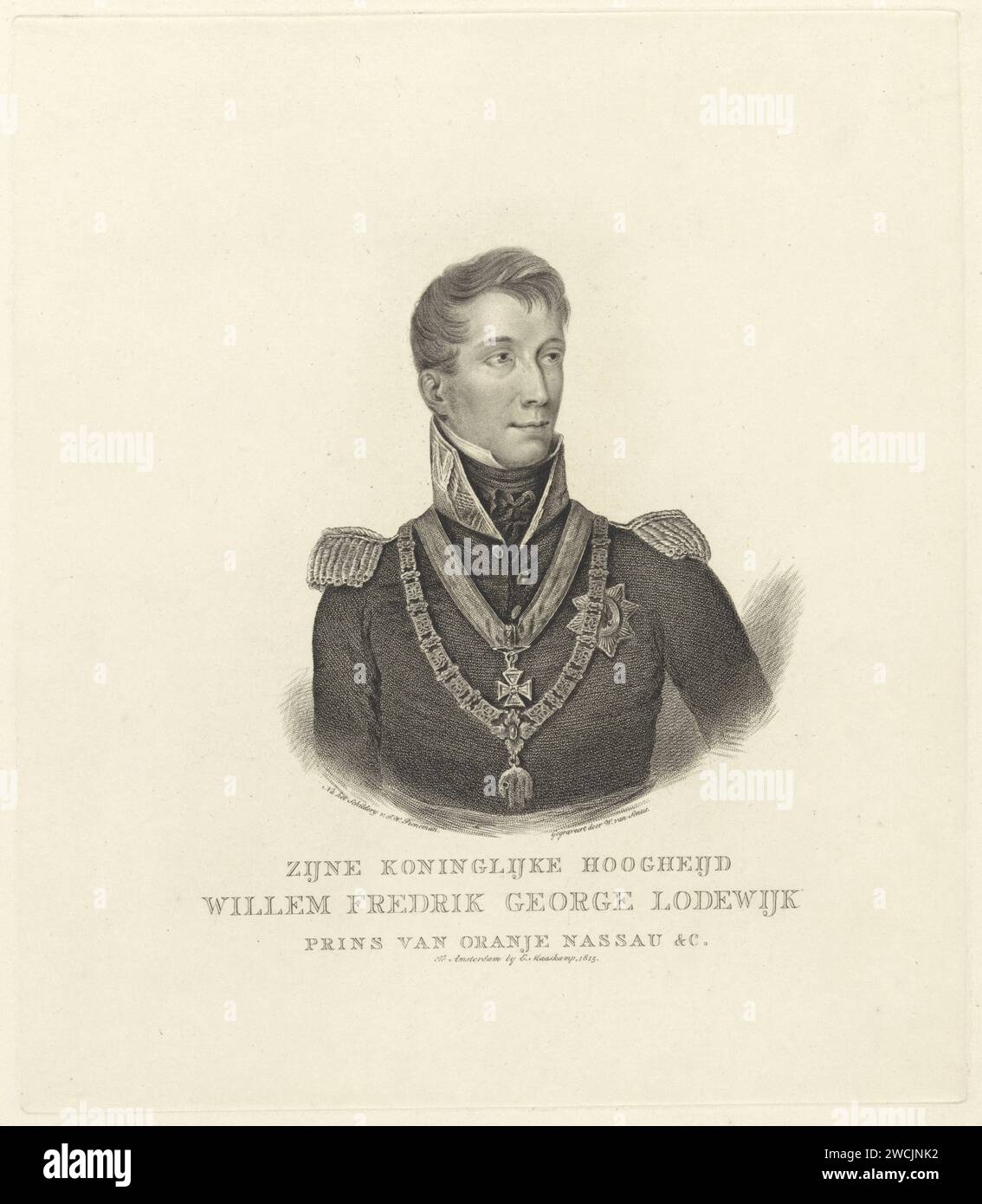 Portrait of Willem II (King of the Netherlands), Willem van Senus ...