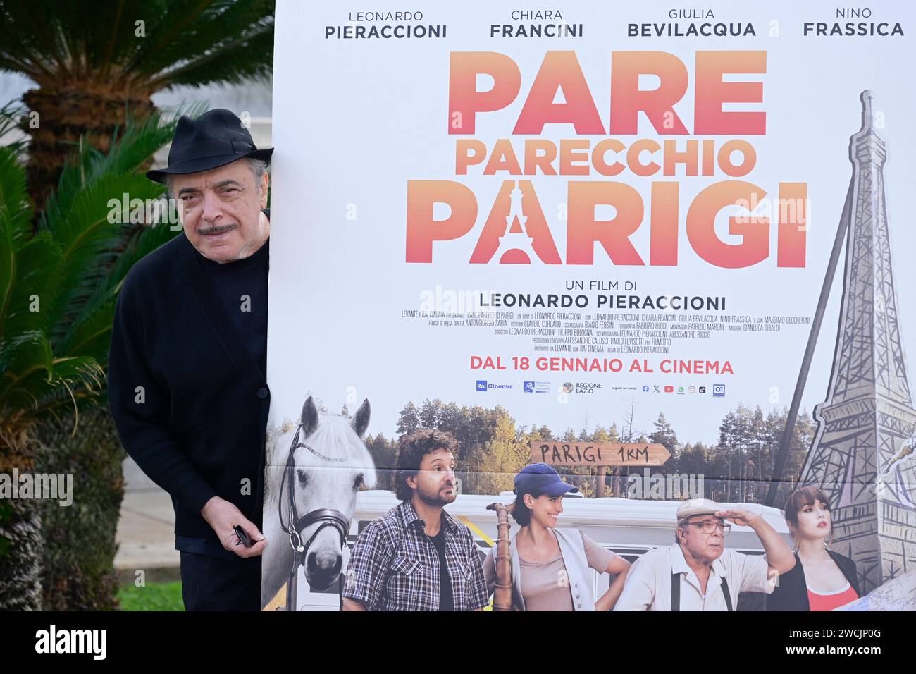 Rome, Italy. 16th Jan, 2024. Nino Frassica attends the photocall of a ...