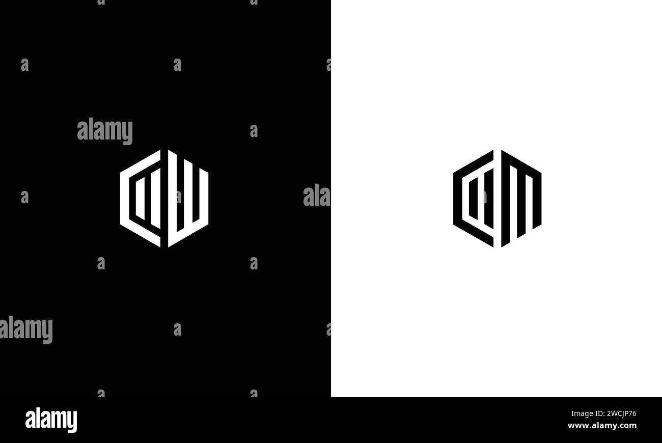 CW CM Logo Design , Initial Based CM CW Monogram Stock Vector Image ...