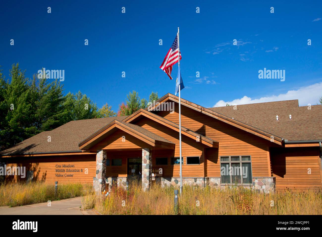 Visitor Center, Crex Meadows Wildlife Area, Wisconsin Stock Photo - Alamy