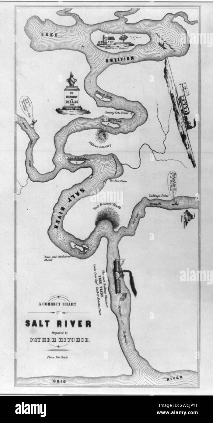 A correct chart of Salt River Stock Photo - Alamy