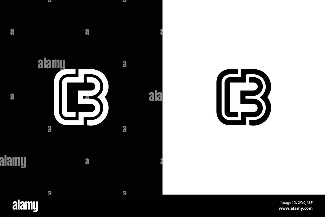 creative initial bold letter cb logo Stock Vector Image & Art - Alamy