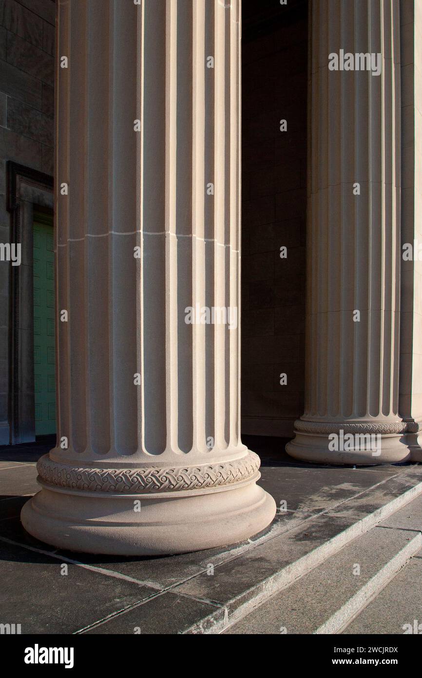 Architectural Detail of Classic Columns in Sunlight Architectural ...