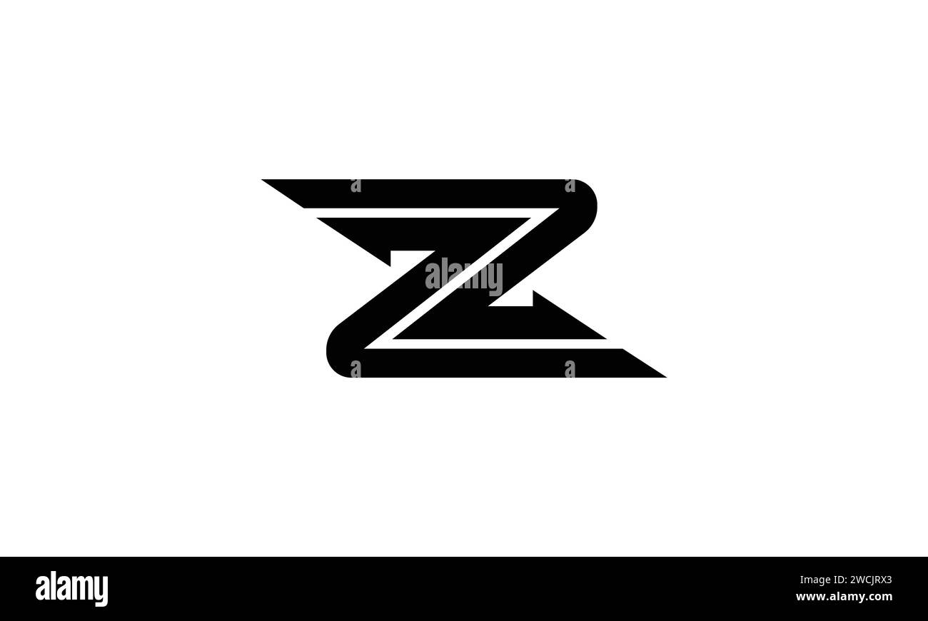ZZ icon monogram letter text alphabet logo design Stock Vector Image & Art - Alamy
