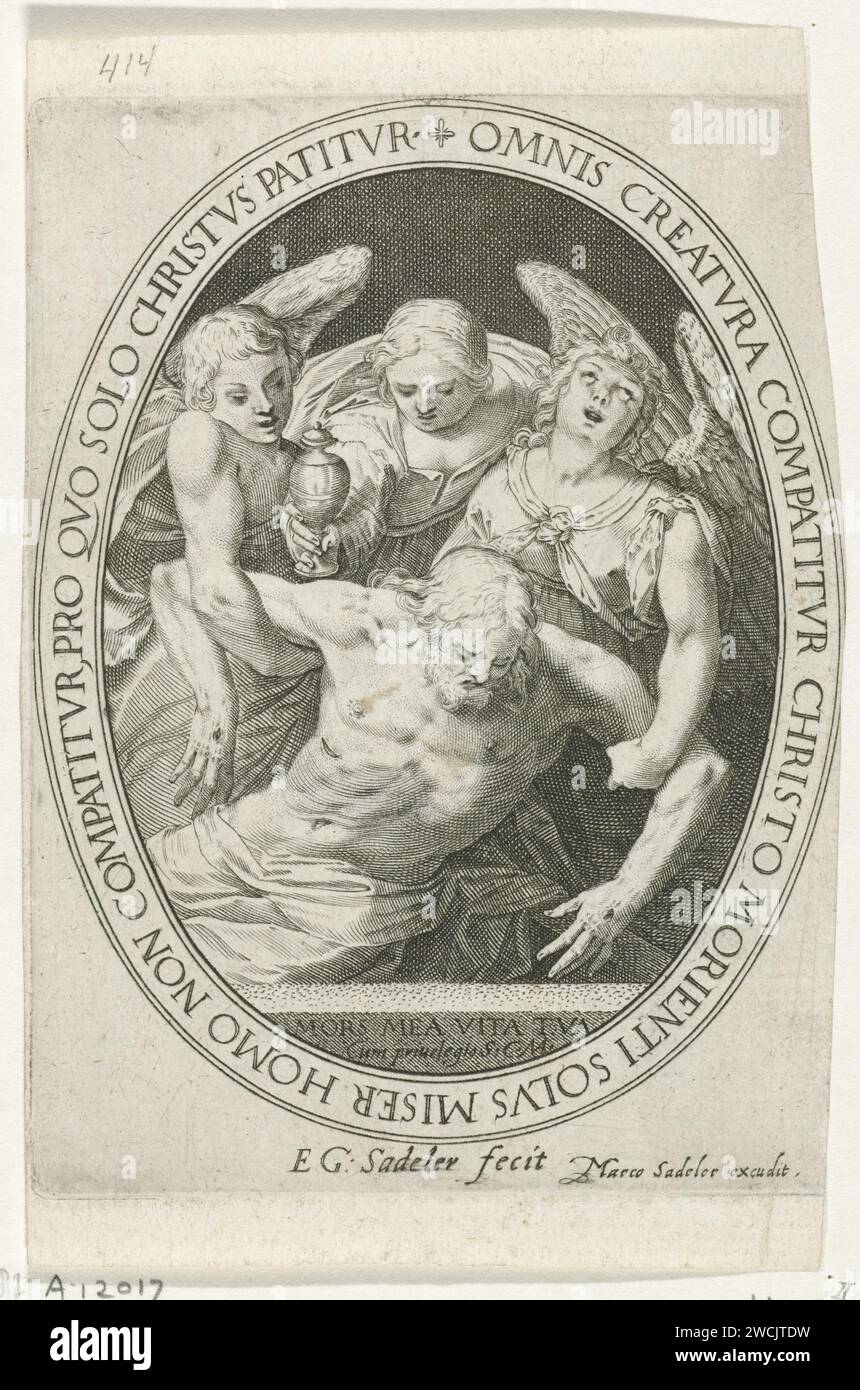 Graflegging van Christ, Giles Sadeler (2), 1624 - c. 1650 print The ...