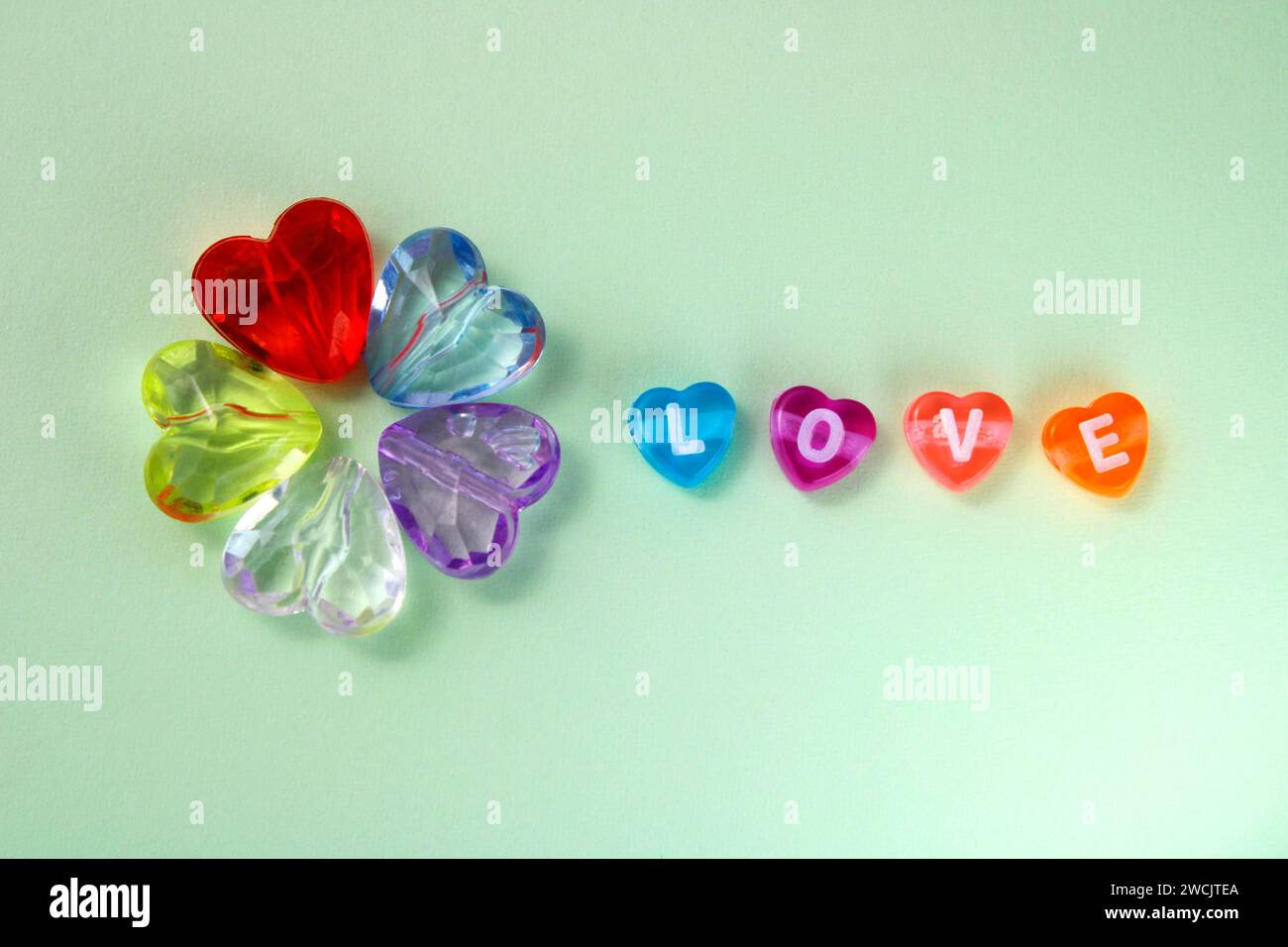 Different colored hearts hi-res stock photography and images - Alamy
