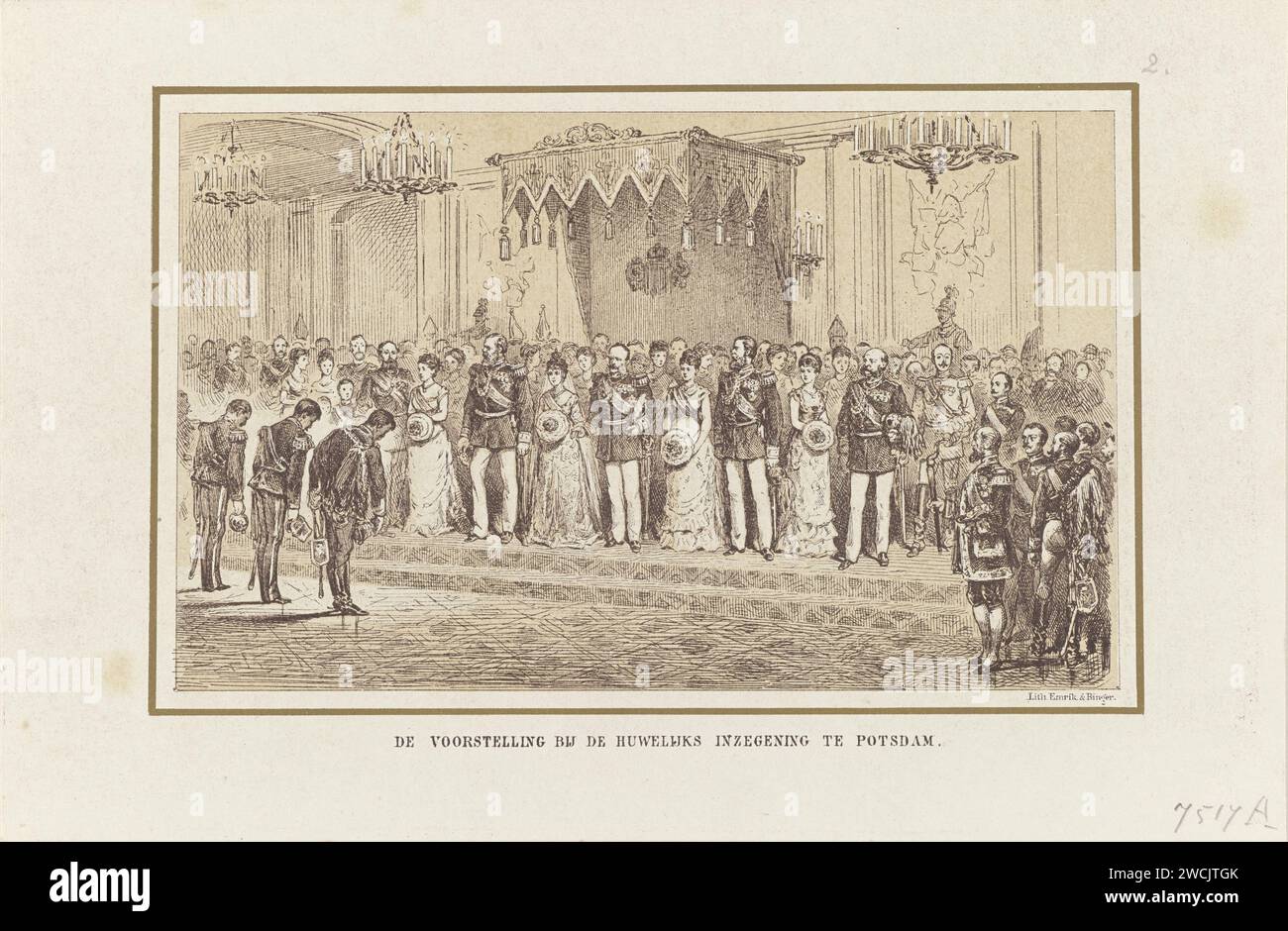 Marriage of Prince Hendrik and Princess Maria in Potsdam, 1878 ...