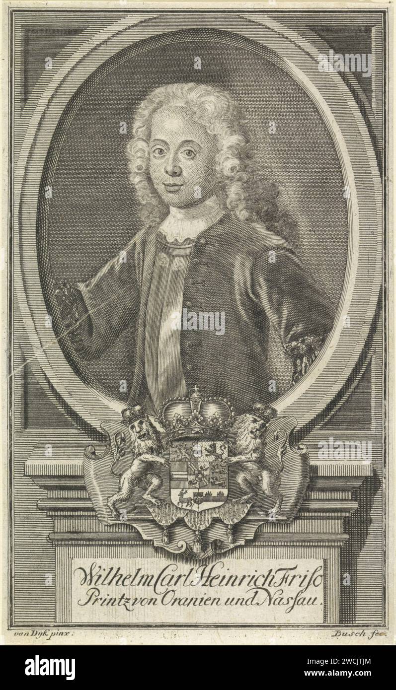 Portrait of William IV, Prince of Oranje-Nassau, Georg Paul Busch ...