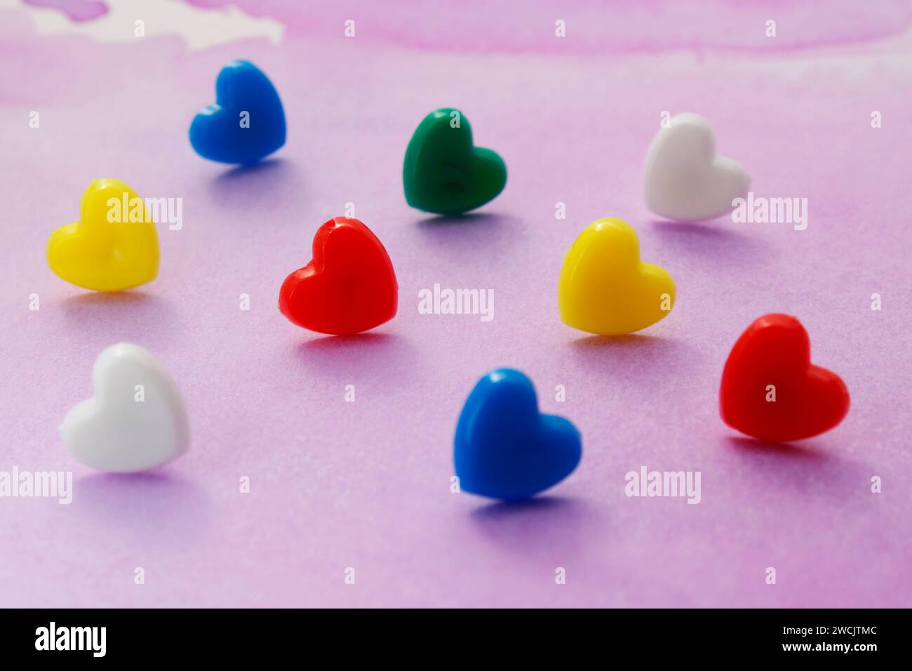 Different colored hearts hi-res stock photography and images - Alamy