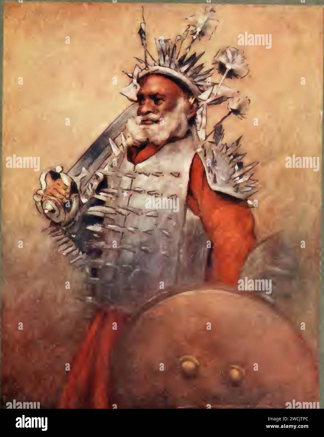 A formidable warrior of Rewa (The People of India Stock Photo - Alamy