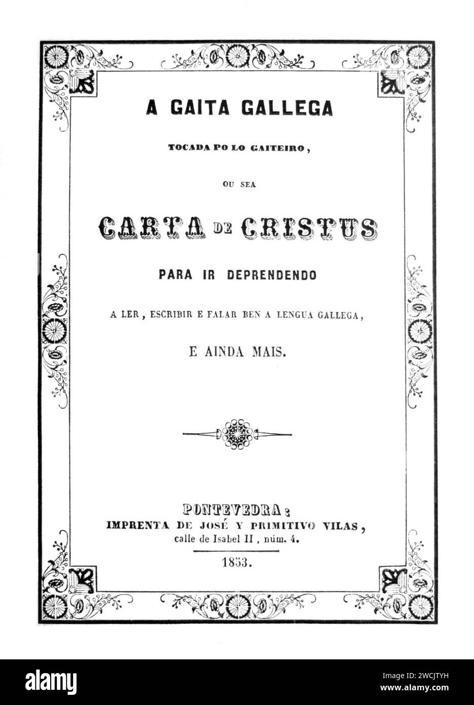 A gaita gallega (portada facsímile Stock Photo - Alamy