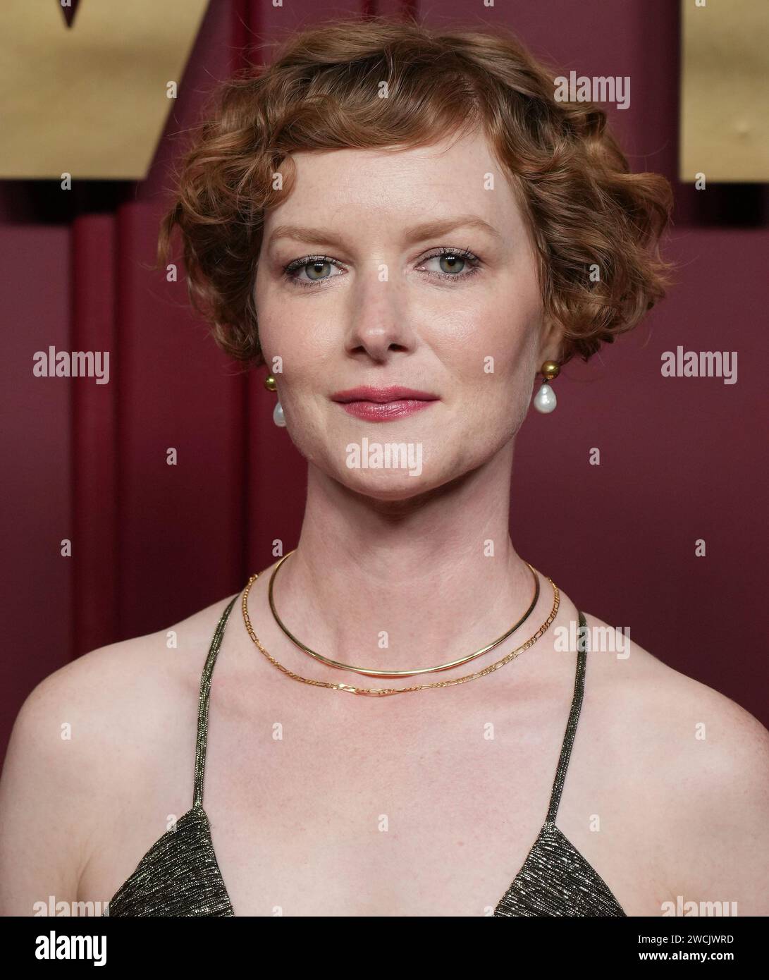 Los Angeles, USA. 15th Jan, 2024. Wrenn Schmidt arrives at the Apple TV ...