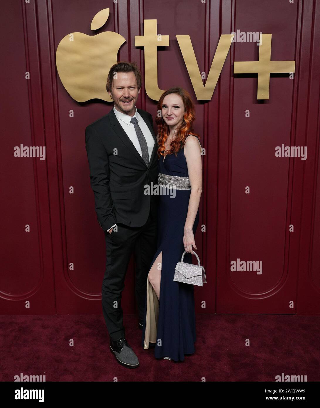 Los Angeles, USA. 15th Jan, 2024. (L-R) Jimmi Simpson and Kyra Gardner arrives at the Apple TV ...