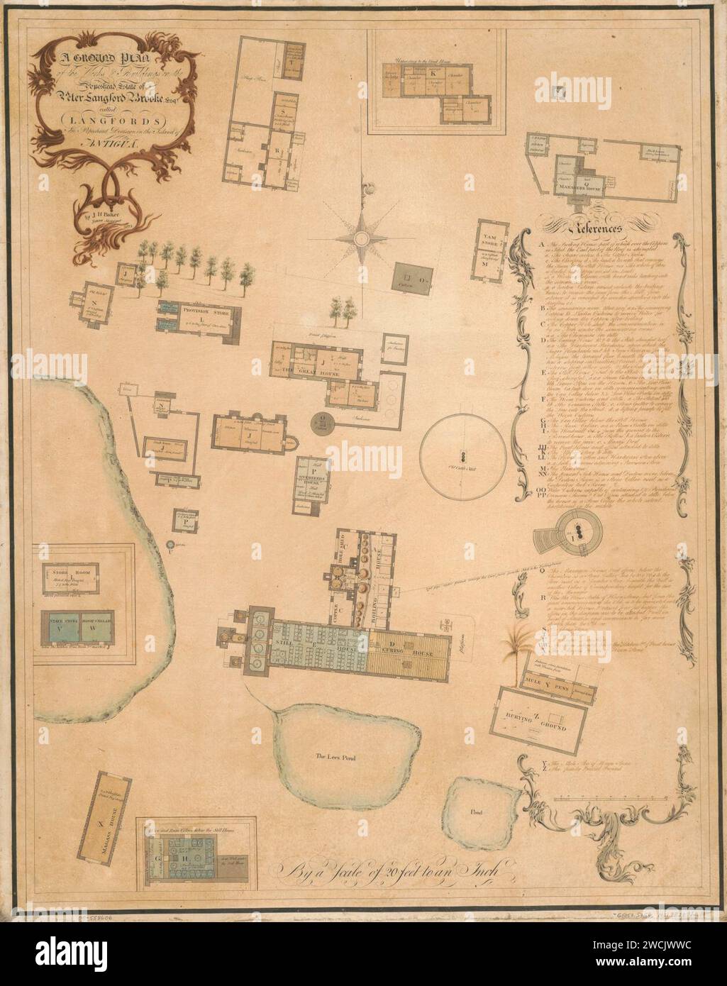 A ground plan of the works & buildings on the Popeshead Estate of Peter ...