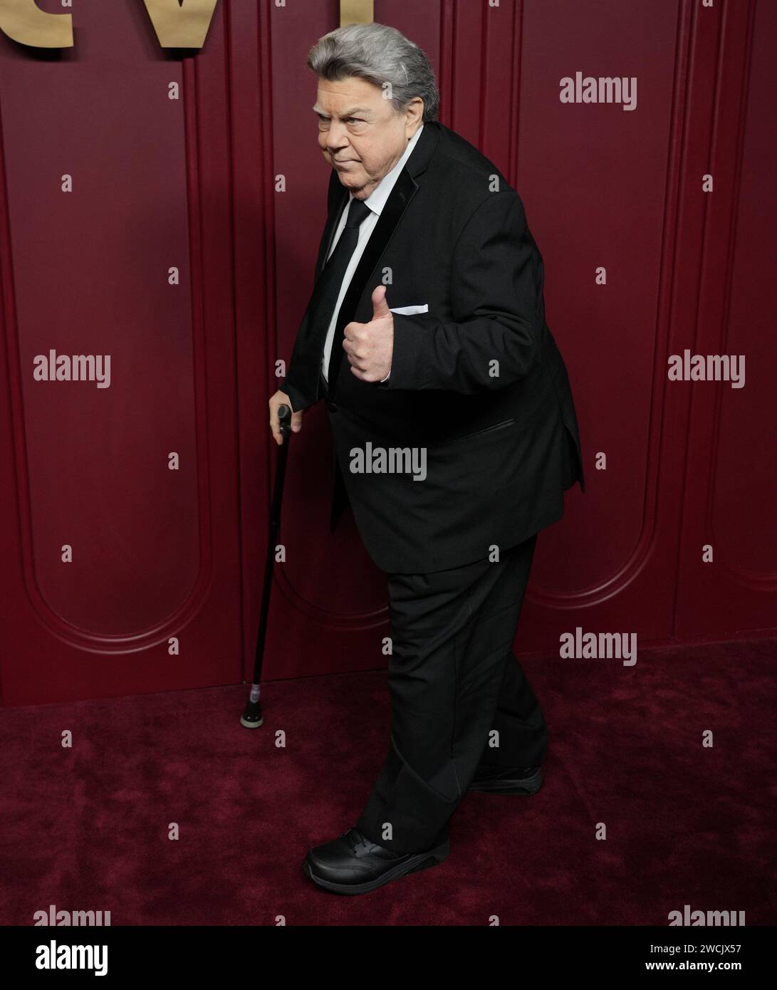 Los Angeles, USA. 15th Jan, 2024. George Wendt arrives at the Apple TV ...