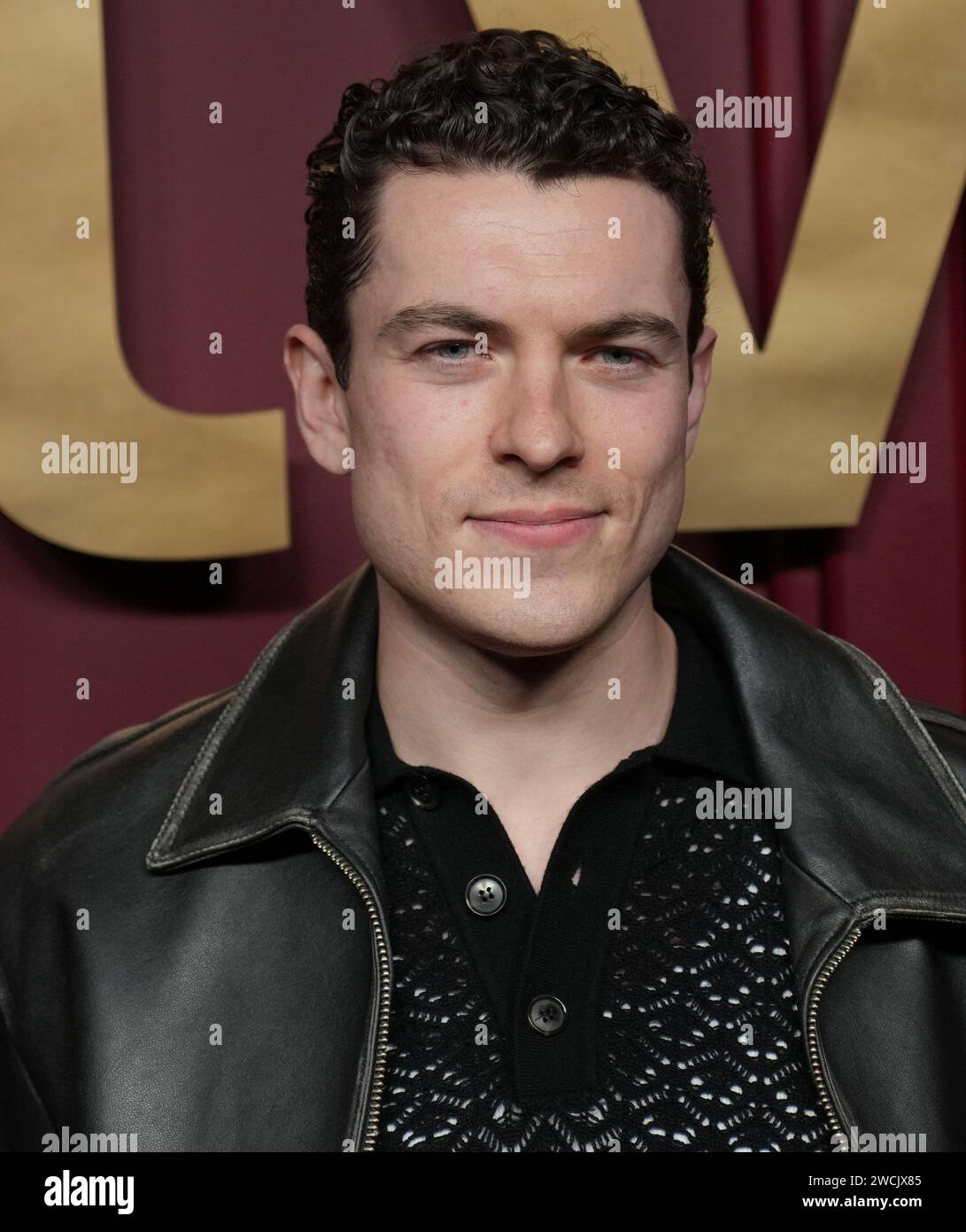 Los Angeles, USA. 15th Jan, 2024. Nate Mann arrives at the Apple TV 's ...