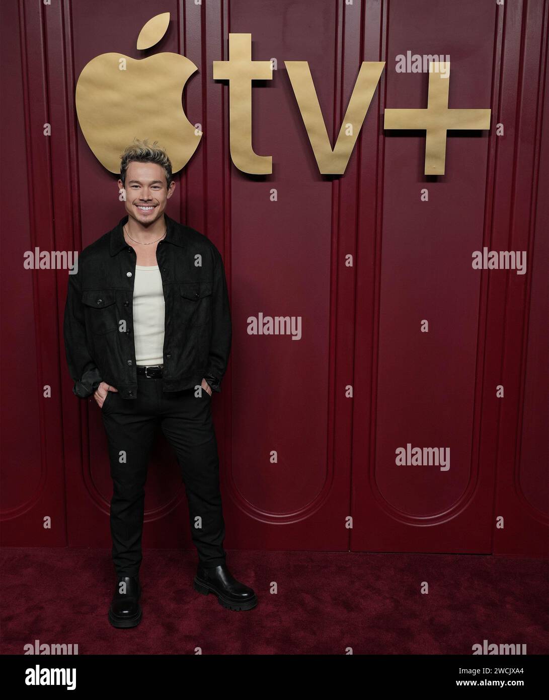 Los Angeles, USA. 15th Jan, 2024. Colton Tran arrives at the Apple TV ...