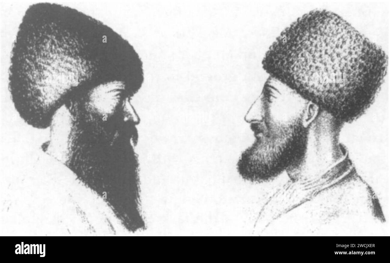 A Highlander Talysh (left) and a Lowlander Talysh (right), dated 1886 ...